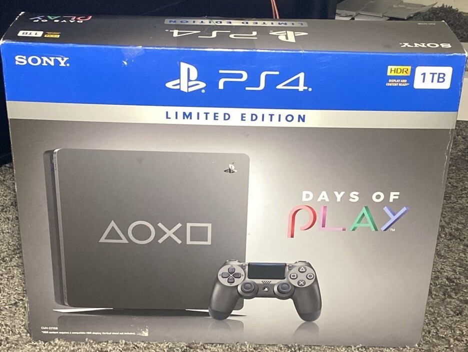 Sony PlayStation 4 Slim 1TB Days of Play Limited Edition – Open Box