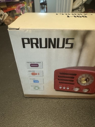 New Prunus J-160 Portable Transistor Radio AM FM Small Retro Radio (Red ...