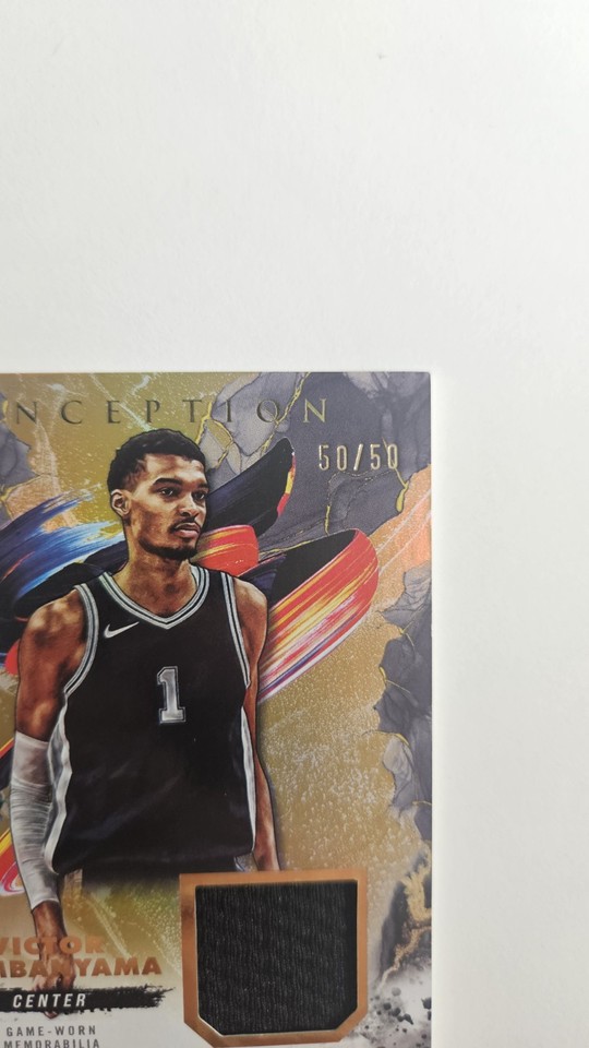 2024-25 Topps Inception Victor Wembanyama #REC-VW Gold /50 (MEM) Game ...