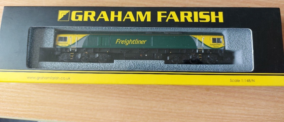 Graham Farish N gauge Class 66 loco 66416 in Freightliner Livery | eBay UK