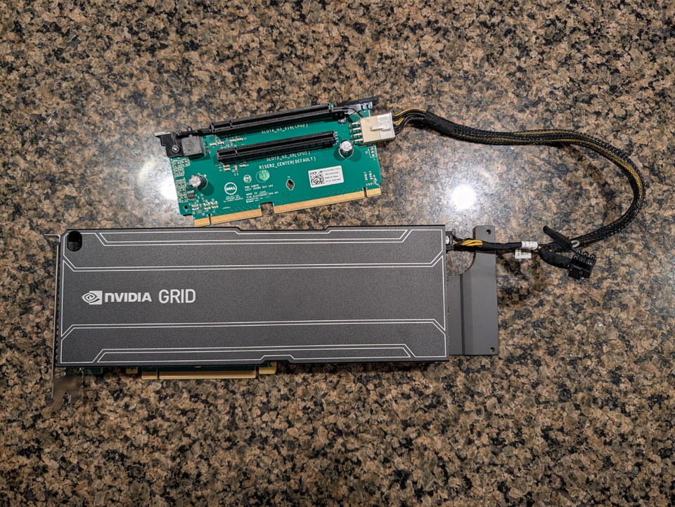 Nvidia Grid K1 16GB GPU Graphics Processing Accelerator with Riser Card ...
