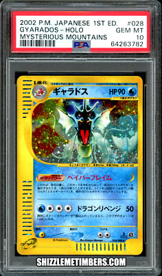 Gyarados 028/088 Holo Mysterious Mountains Japanese 1st Edition Skyridge PSA 10 | eBay Australia