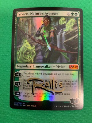 MTG Magic Vivien, Nature’s Avenger Signed Artist Proof FOIL X1 Core Set ...