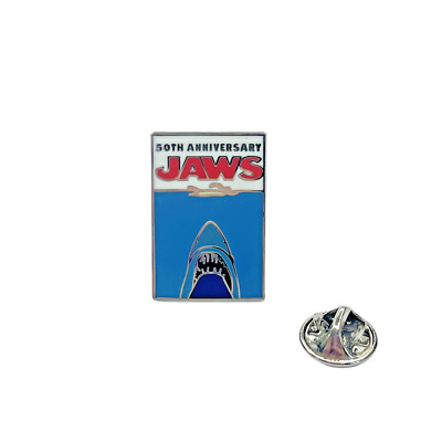 JAWS THE MOVIE 50th ANNIVERSARY ENAMEL PIN BADGE LIMITED EDITION FREE ...