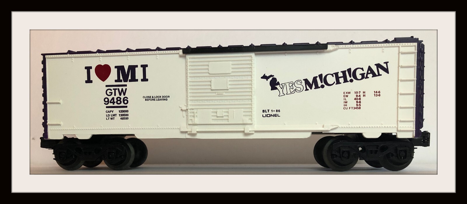 I Love Michigan Box Car | eBay