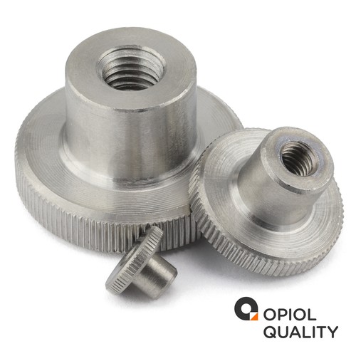 M2 M2,5 M3 M4 M5 M6 M8 Rändelmutter Hohe Form DIN 466 Edelstahl A1 ...