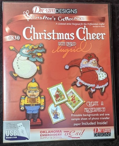 OESD Christmas Cheer With Ingrid Collection #830 USB Design Stick & CD ...