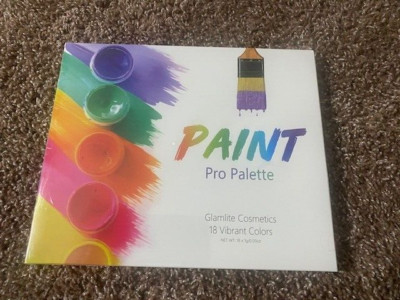 Glamlite Cosmetics Paint Pro Palette 18 Vibrant Colors 18g Sealed NIB ...