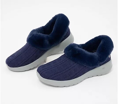New Skechers On the GO Sweater Knit Slip Ons Snuggle Ready Shoes ...