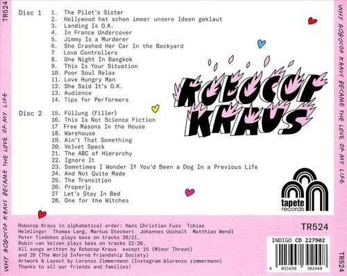 Why Robocop Kraus Became the Love of My Life by Robocop Kraus (CD, 2022 ...