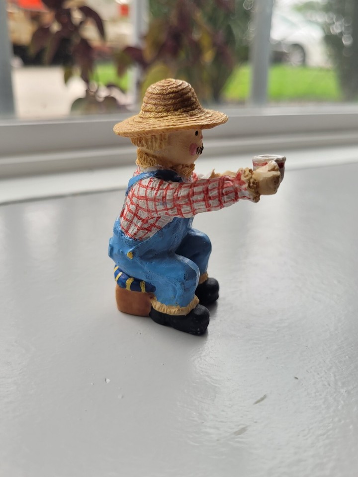 Mini Scarecrow Figurine Fall Seasonal Decor Oriental Trading Co Inc 2.5 ...