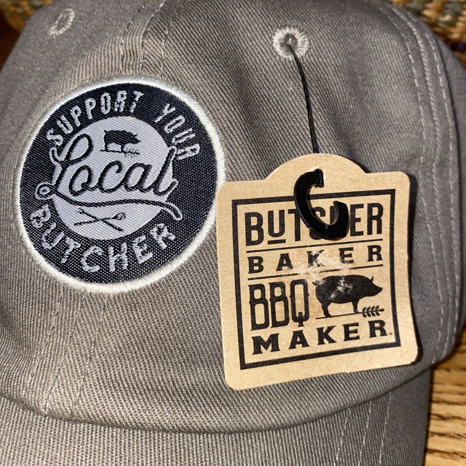 Open Road Brands Support Your Local Butcher Baker BBQ Maker Pig Cap ...