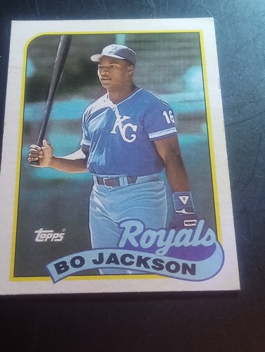 Bo Jackson Baseball Topps #540 1989 Error Card Pink InkJersey Must Have ...