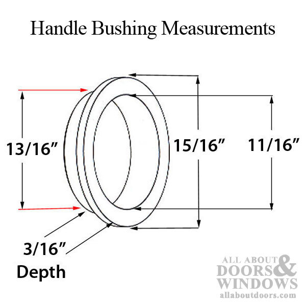 Handle Bushing Pair Plated Trim Marvin Ashland Handle Bushing 11/16 ...