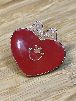 Vintage Klein International Heart with Bow Lapel Pin Pinback KG JD | eBay