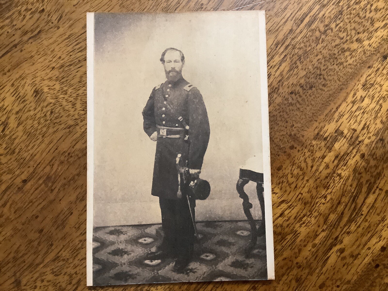 Antique Photo of Civil War Union Officer with Sword | eBay