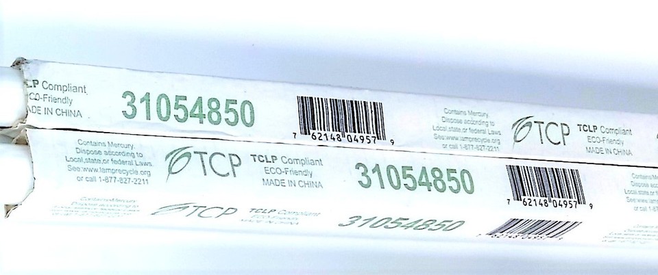 1x TCP F54T5HO/850 54W T5 5000K Shatter Shield 4' Fluorescent Linear ...