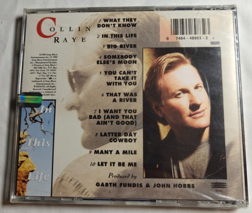 In This Life by Collin Raye (CD, 1992, Epic) NEW 74644898323| eBay