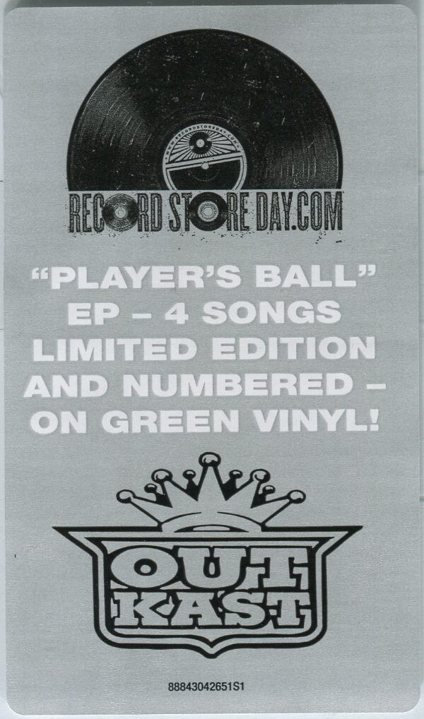 OutKast - Player's Ball EP (10", RSD, Ltd, Num, Gre) (Mint (M ...