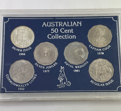 Australian 50 Cent Collection 1966-82 - Six Coin Set - | eBay