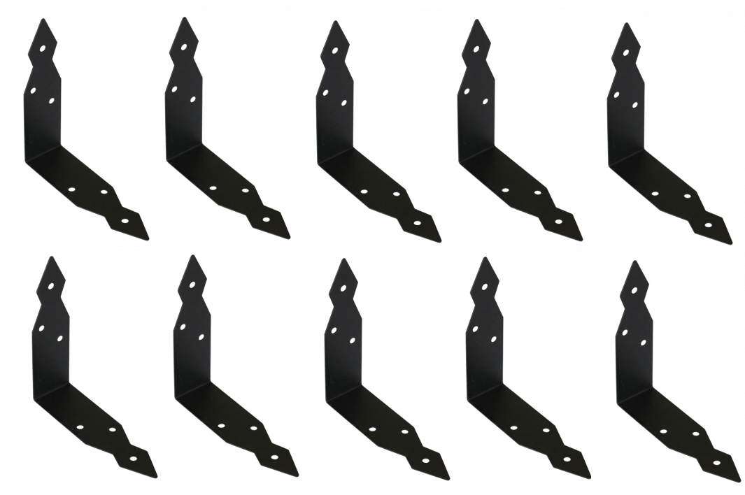 Angle Decor Black Corner Brackets Window Antique Mounting 146x146x40 MM ...