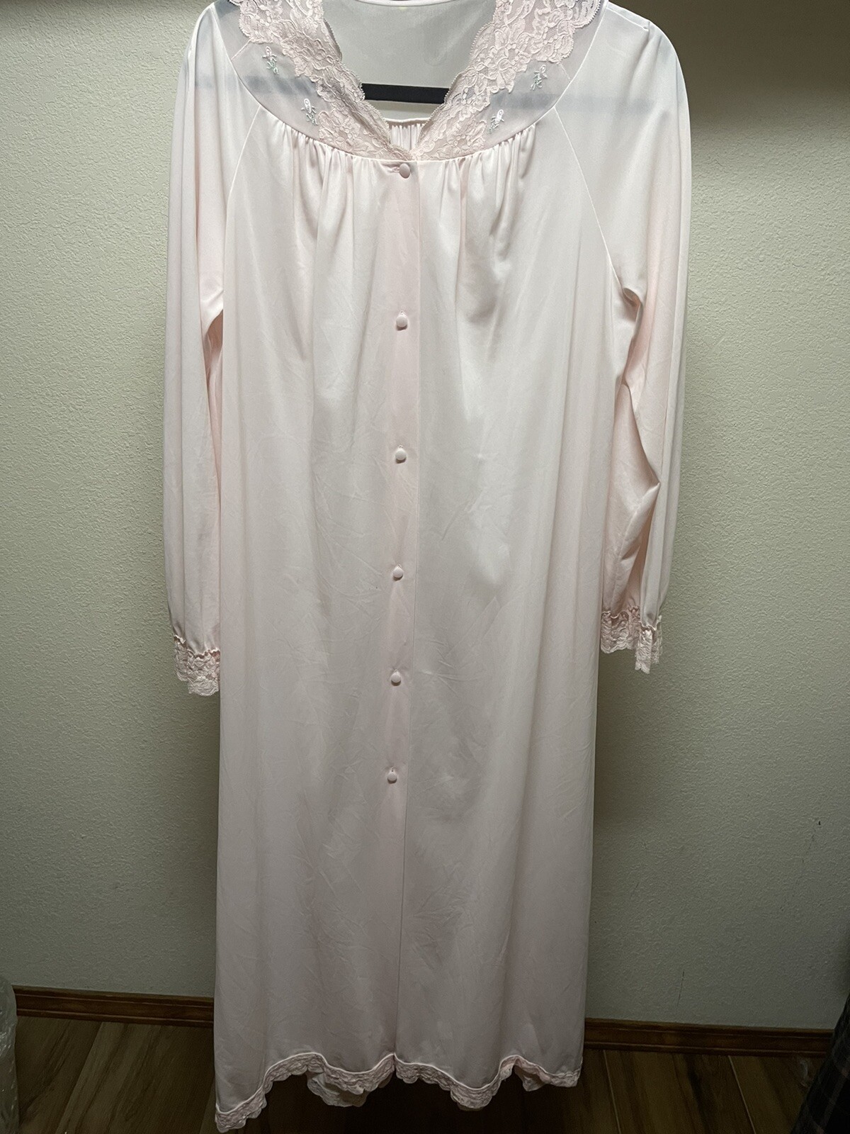 Shadowline Vtg Nightgown Peignoir robe LONG set Soft … - Gem