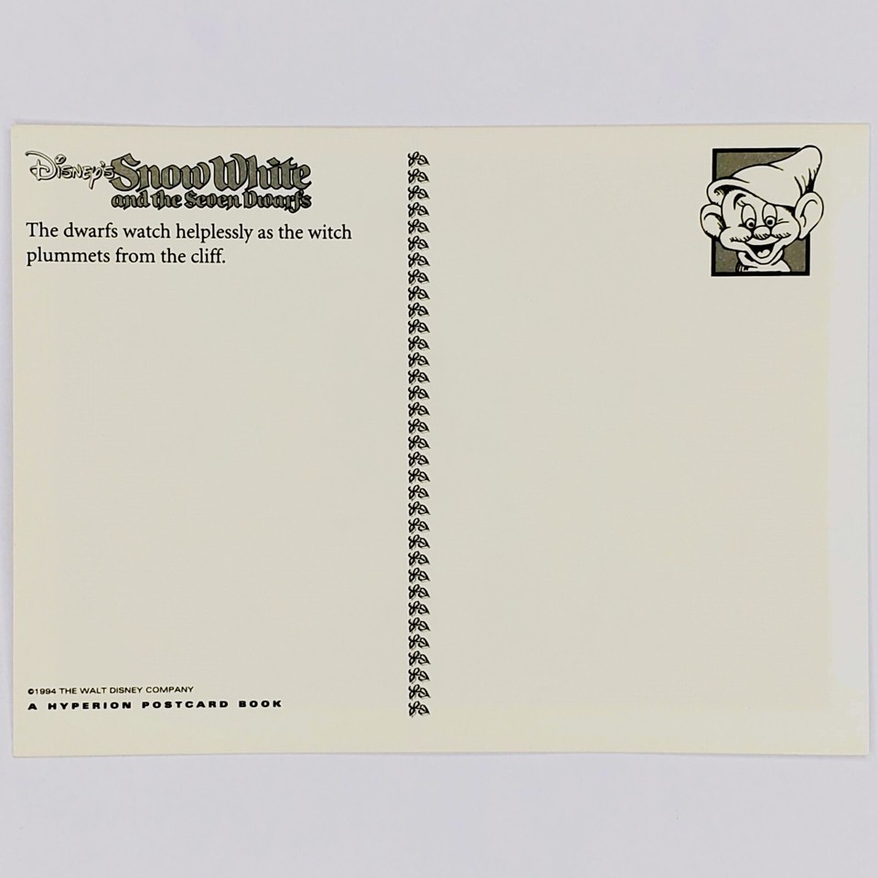 Snow White and the Seven Dwarfs Postcard Prince Disney Grumpy Dopey Doc ...