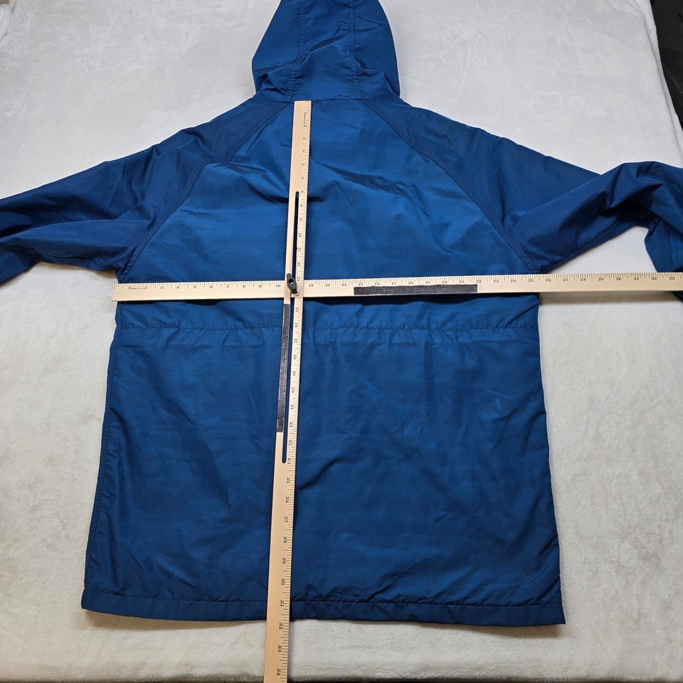 Vintage Woolrich Field Jacket Mens XL Blue Nylon Plaid Wool Lined Made ...