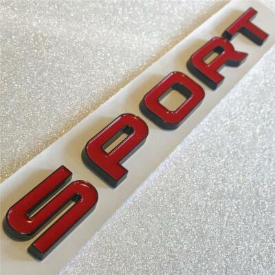 NEW RED GLOSS BLACK RANGE ROVER SPORT BADGE LETTERING AUTOBIOGRAPHY ...