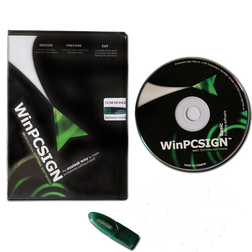 SM 48" sign business Vinyl Cutter & WinPCSIGN BASIC 2018 USB SOFTWARE ...