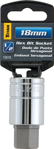 Titan 15618 1/2-Inch Drive x 18mm Hex Bit Socket - 18 mm | eBay