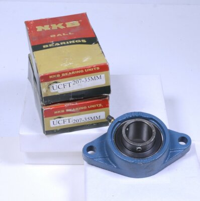 UCFT 207 35 mm 2 - Bolts Flange Units Cast Iron Mounted Bearing UC207 ...