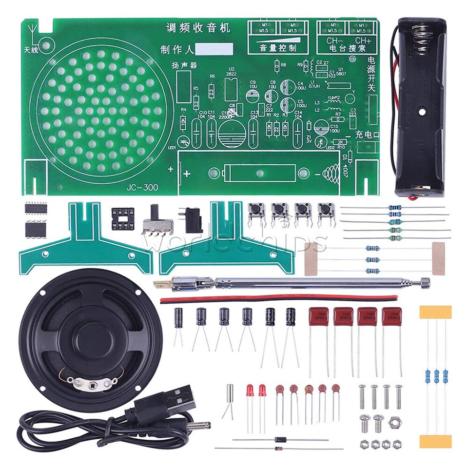 Radio FM FM Electronic DIY kit Part 65-108MHz RDA5807FP Radio ...