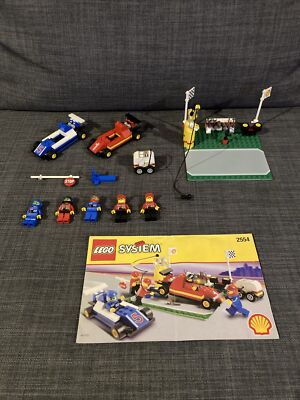 100% LEGO 2554 Town Formula 1 Shell Pit Stop F1 Formel System Rennwagen ...