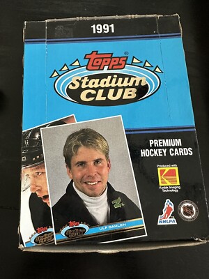 1991 Topps Stadium Club Premium NHL Hockey Cards Box-36 Packs per box ...