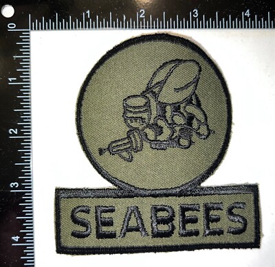 Cold War USN US Navy CB Seabees Construction Battalion Bn Pocket Patch | eBay