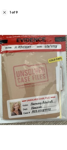 UNSOLVED CASE FILES: Cold Case Murder Mystery Game Harmony Ashcroft NEW ...