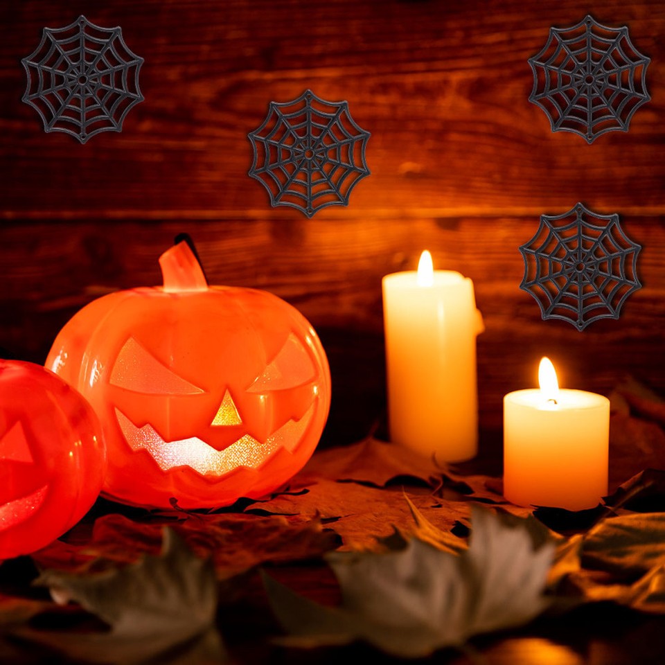 50 Pcs Cobweb Accessories Spider Accents Man Child Cobwebs Decorations ...