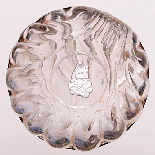 Antique Baccarat/Creusot Clam Shell Powder Box w/Madonna Sulphide | eBay