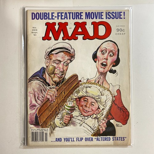 Mad Magazine Vintage 225 Double Feature Movie Issue Altered States | eBay