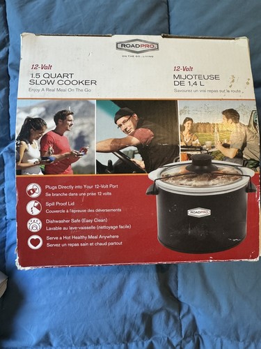 Roadpro Slow Cooker 12V 1.5 Quart Auto Travel Lunch Warmer Car Truck ...
