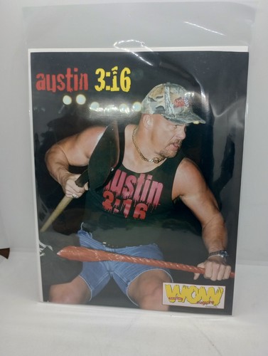 1999 Stone Cold Steve Austin WWF Advertisement Print Ad WOW Magazine | eBay