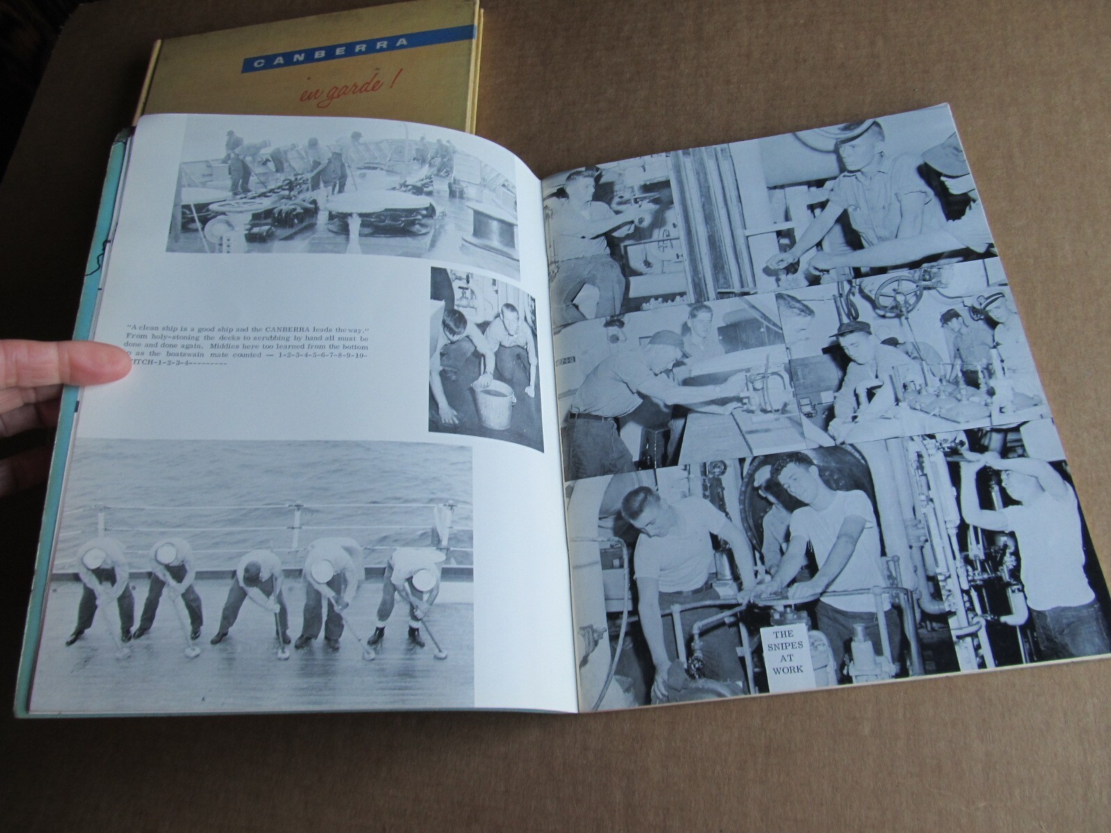 Cruise Book 1957-58 USS Canberra Mediterranean Cag-2 USN US Navy Ship ...