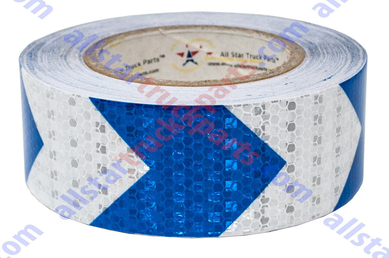 Blue White Arrow Reflective Tape 2" Hazard Warning Reflective ...