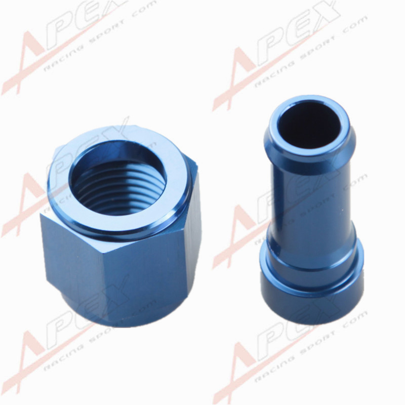 AN6 AN8 Female To 5/16" 3/8" 1/2" Straight Hose Barb Adapter Aluminum ...