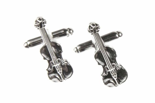 Violin Cufflinks Miniblings Buttons + Box Geiger Orchestra Musician ...