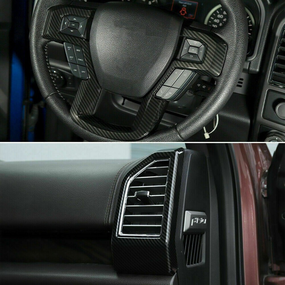 13x Car Accessories Cover Trim Decor Bezels ABS For Ford F150 2015 ...