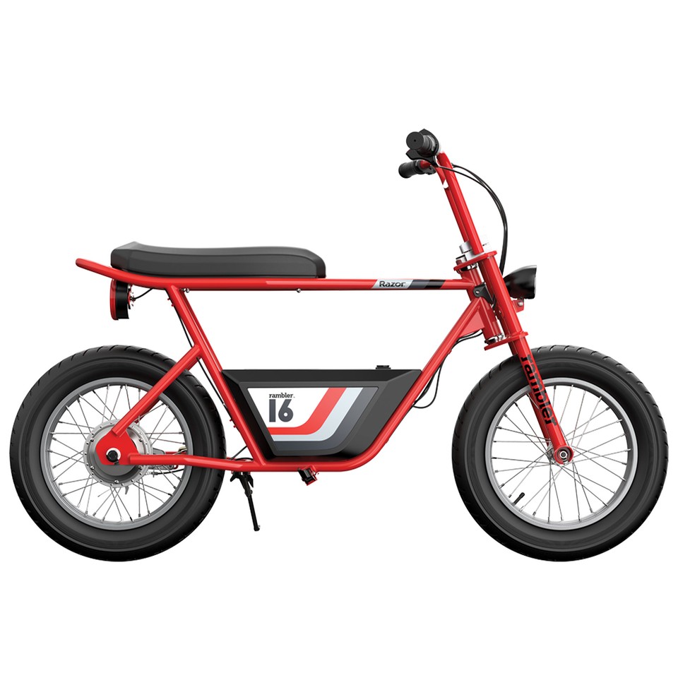 Razor Rambler 16 Electric Retro Minibike w/ 350W Motor & 36V Battery ...