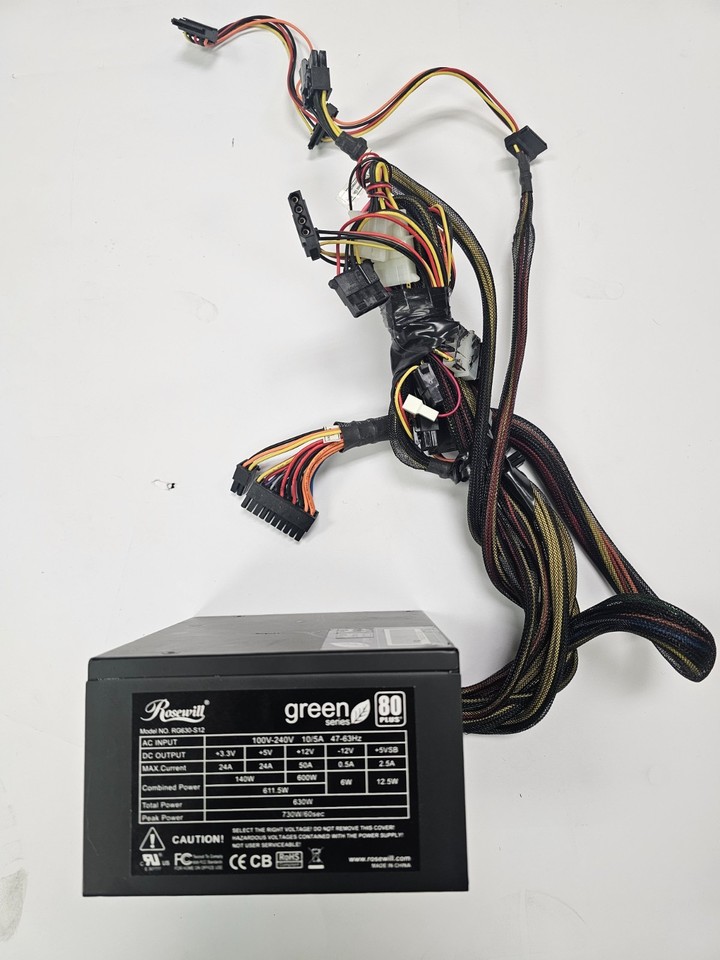 Rosewill RG630-S12 - Green Series 630-Watt Active PFC Power Supply | eBay