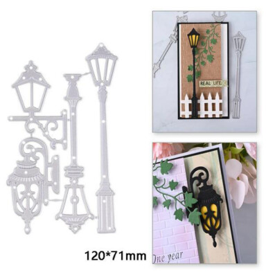 street lamp Metal Cutting Dies Street DIY Scrapbooking album Embossing ...
